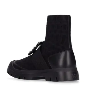 ROGER VIVIER Embellished Sock Boots