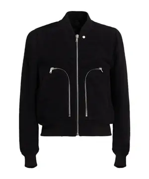 Rick Owens Flight Wool Jacket - Black