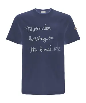 Moncler Short-sleeved T-shirt - Blue