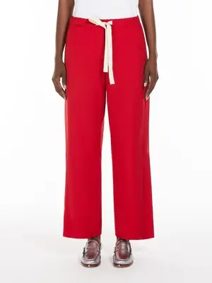 Max Mara Poplin Drawstring Trousers