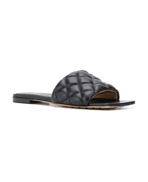 Bottega Veneta Matelassé Flat Sandals