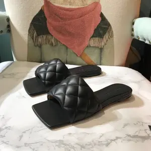 Bottega Veneta Matelassé Flat Sandals