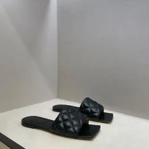 Bottega Veneta Matelassé Flat Sandals