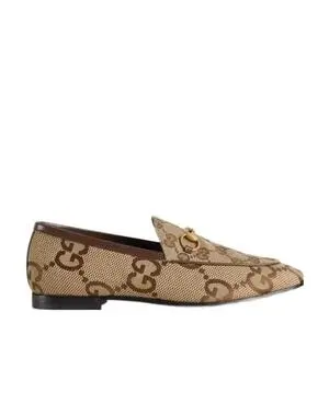 Gucci Gucci Maxi GG Jordaan Loafers Brown