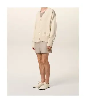 Ami Logo Embroidered V-neck Cardigan