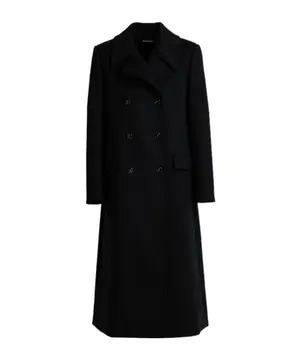 ANN DEMEULEMEESTER Miles Long Double Breasted Wool Blend Coat