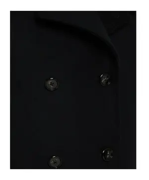ANN DEMEULEMEESTER Miles Long Double Breasted Wool Blend Coat
