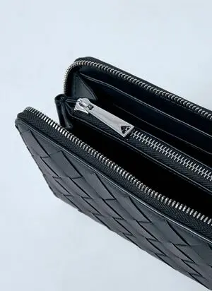 Bottega Veneta Intrecciato Zip Around Wallet