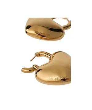 Balenciaga Xl Minnie Heart Earrings