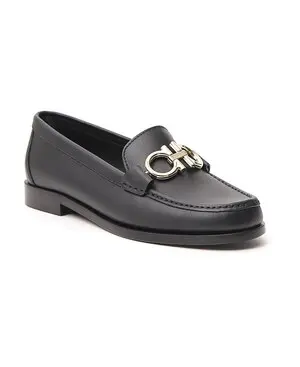 FERRAGAMO Gancini Buckle Loafers - Black