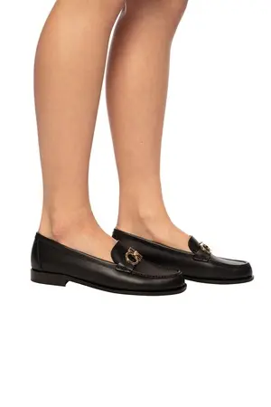 FERRAGAMO Gancini Buckle Loafers - Black