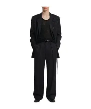 ANN DEMEULEMEESTER Tailored Jacket With Vertical Stripes