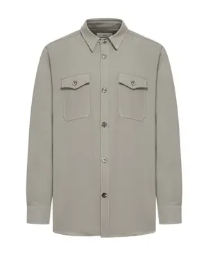 AMI Paris Long Sleeved Buttoned Shirt