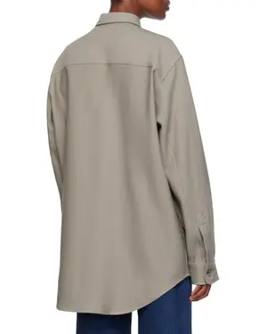 AMI Paris Long Sleeved Buttoned Shirt