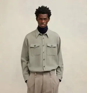 AMI Paris Long Sleeved Buttoned Shirt