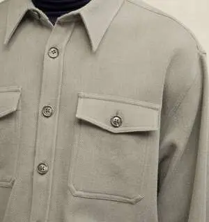 AMI Paris Long Sleeved Buttoned Shirt