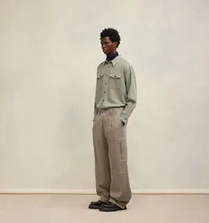 AMI Paris Long Sleeved Buttoned Shirt