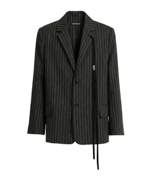 ANN DEMEULEMEESTER Tailored Wool Blend Blazer