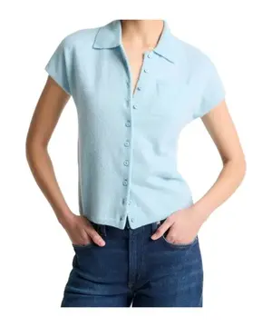Vince Short Sleeve Collared Button Shirt