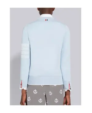 Thom Browne Anchor Jacquard Crew-neck Jumper