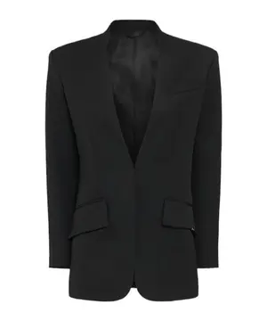 Attico Virgin Wool Gabardine Blazer