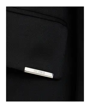 Attico Virgin Wool Gabardine Blazer