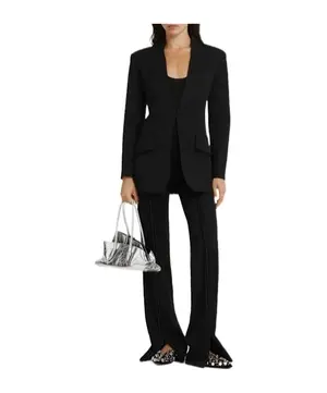 Attico Virgin Wool Gabardine Blazer