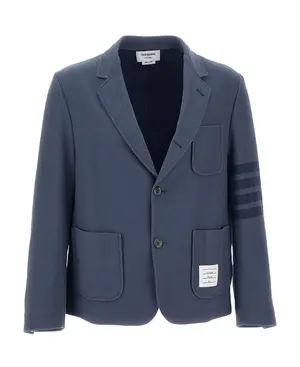 Thom Browne Striped-sleeve Cotton Blazer