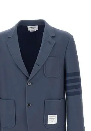 Thom Browne Striped-sleeve Cotton Blazer