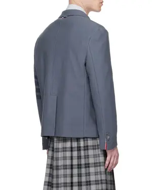 Thom Browne Striped-sleeve Cotton Blazer