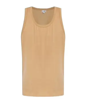 MAISON MARGIELA Crew Neck Tank Top - Beige