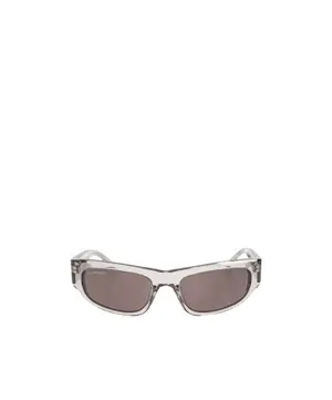 Balenciaga D-frame Logo Sunglasses - Grey