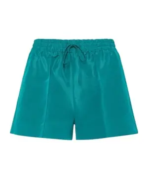 Valentino Garavani Silk Faille Elastic Mini Shorts