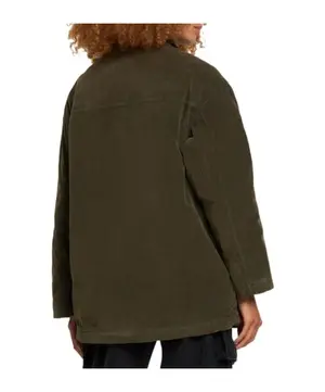 Blumarine Oversized Velvet Jacket With Pockets