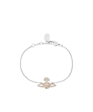 VIVIENNE WESTWOOD Saturn Pendant Bracelet - White