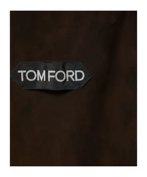 TOM FORD Double Breasted Suede Coat