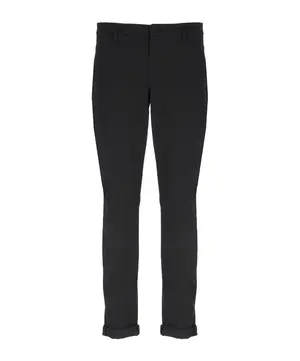 DONDUP Belt-loop Casual Trousers - Black