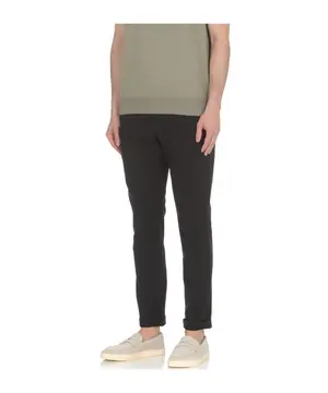DONDUP Belt-loop Casual Trousers - Black