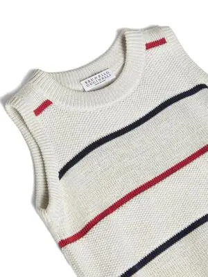 Brunello Cucinelli Textured Striped Vest