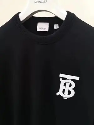 Burberry Monogram Logo Cotton Sweatshirt