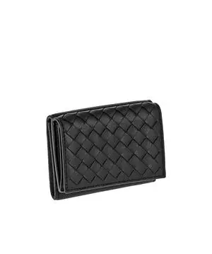 Bottega Veneta Double-fold Wallet - Black