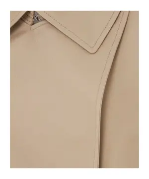 Attico Cotton Gabardine Belted Trench Coat