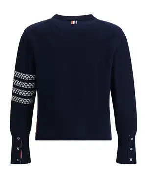 Thom Browne Holiday Hector Sweater With Dachshund Print