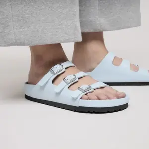 BIRKENSTOCK Florida Fresh Slides - Light Blue