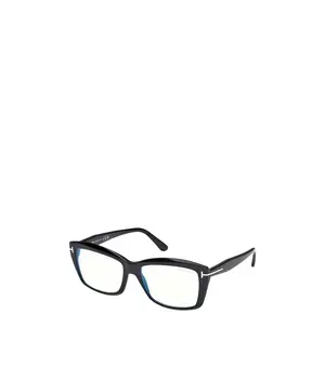 TOM FORD Tom Ford Rectangular Frame Eyeglasses Black