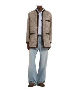 Valentino Garavani Wool Chevron Jacket