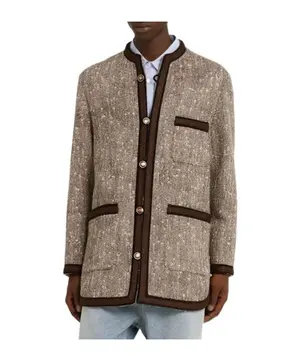 Valentino Garavani Wool Chevron Jacket