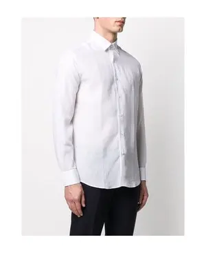 FERRAGAMO Long-sleeve Linen Shirt