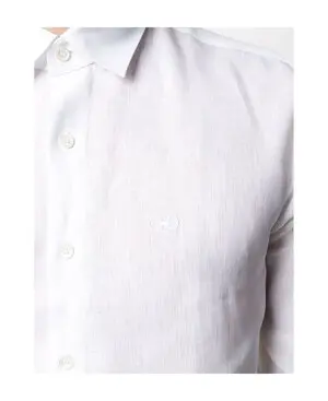 FERRAGAMO Long-sleeve Linen Shirt