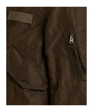 Sacai Treated Nylon Twill Bomber Jacket - Green